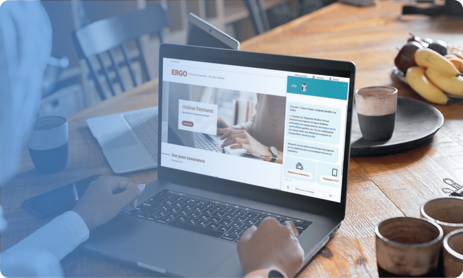 EBO developed an AI Virtual Agent with Microsoft Azure for ERGO