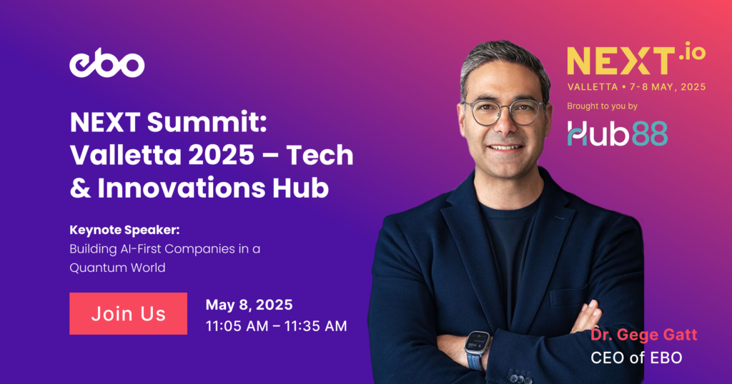 Gege Gatt is speaking at NEXT Valletta: Tech & Innovations Hub