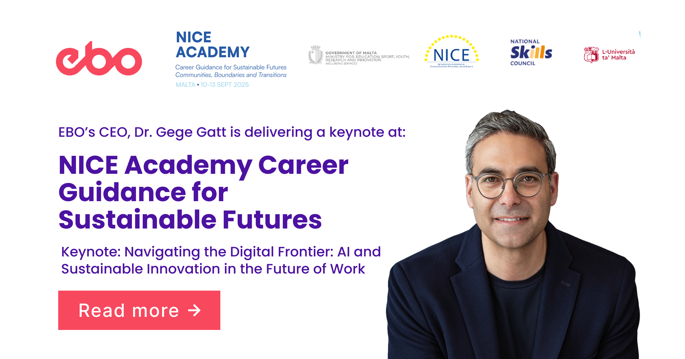 Gege Gatt participates at NICE Academy Career Guidance event